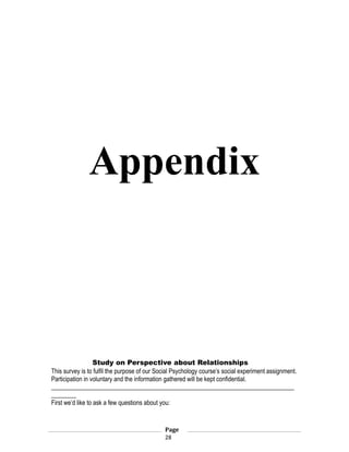 Psychology research report | DOC