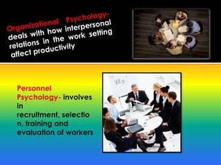 Industrial and Organizational Psychology | PPT