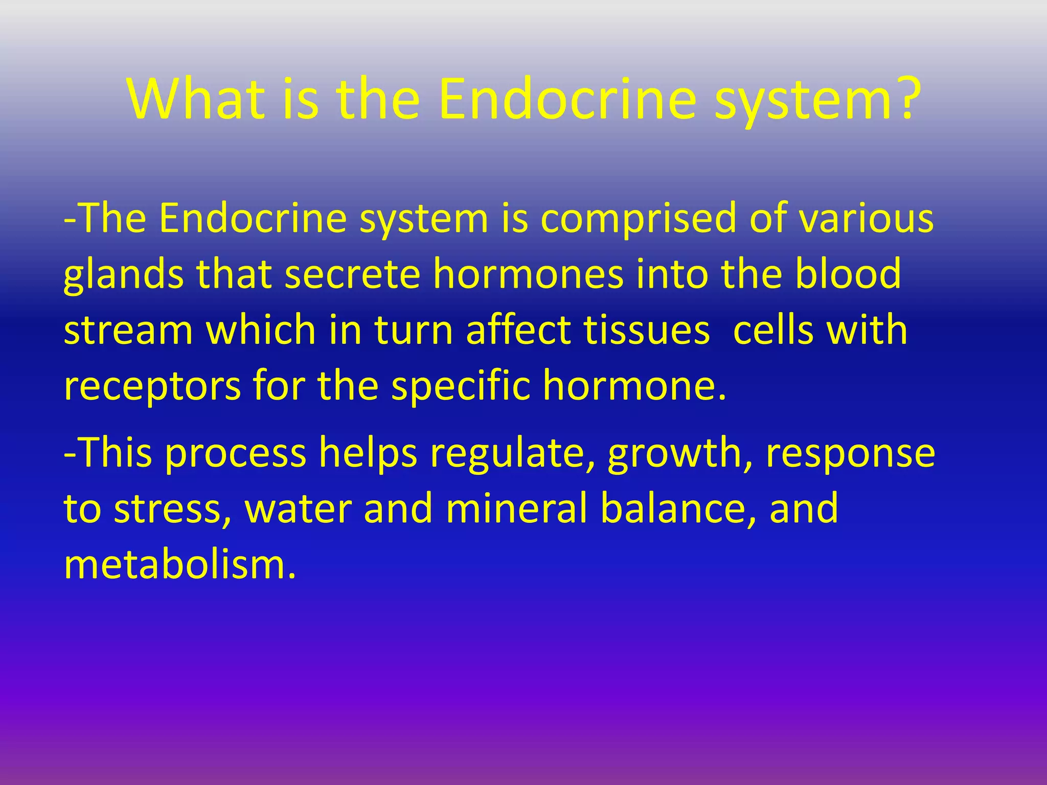 Endocrine and nervous system | PPTX