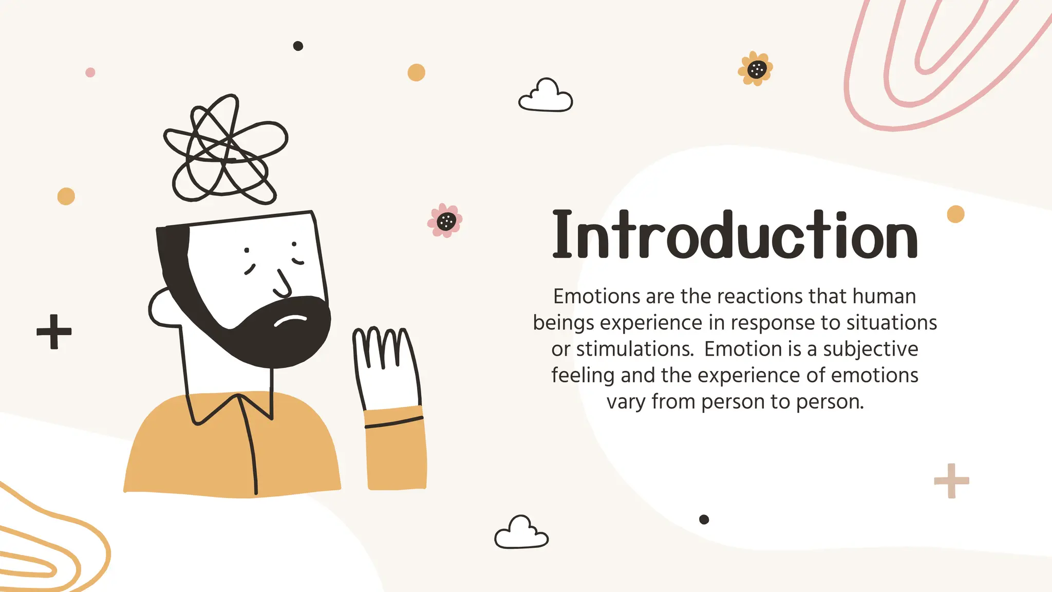 PSYCHOLOGY EMOTIONS AND FEELINGS POWERPOINT PRESENTATION | PPTX