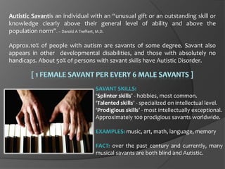 Autistic Savants | PPTX