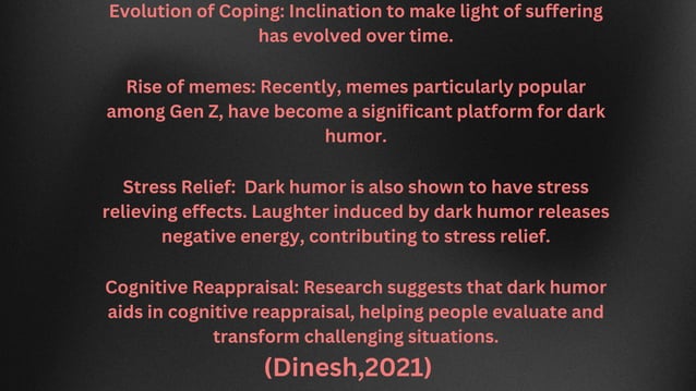 dark humour. presentation on psychology | PPT