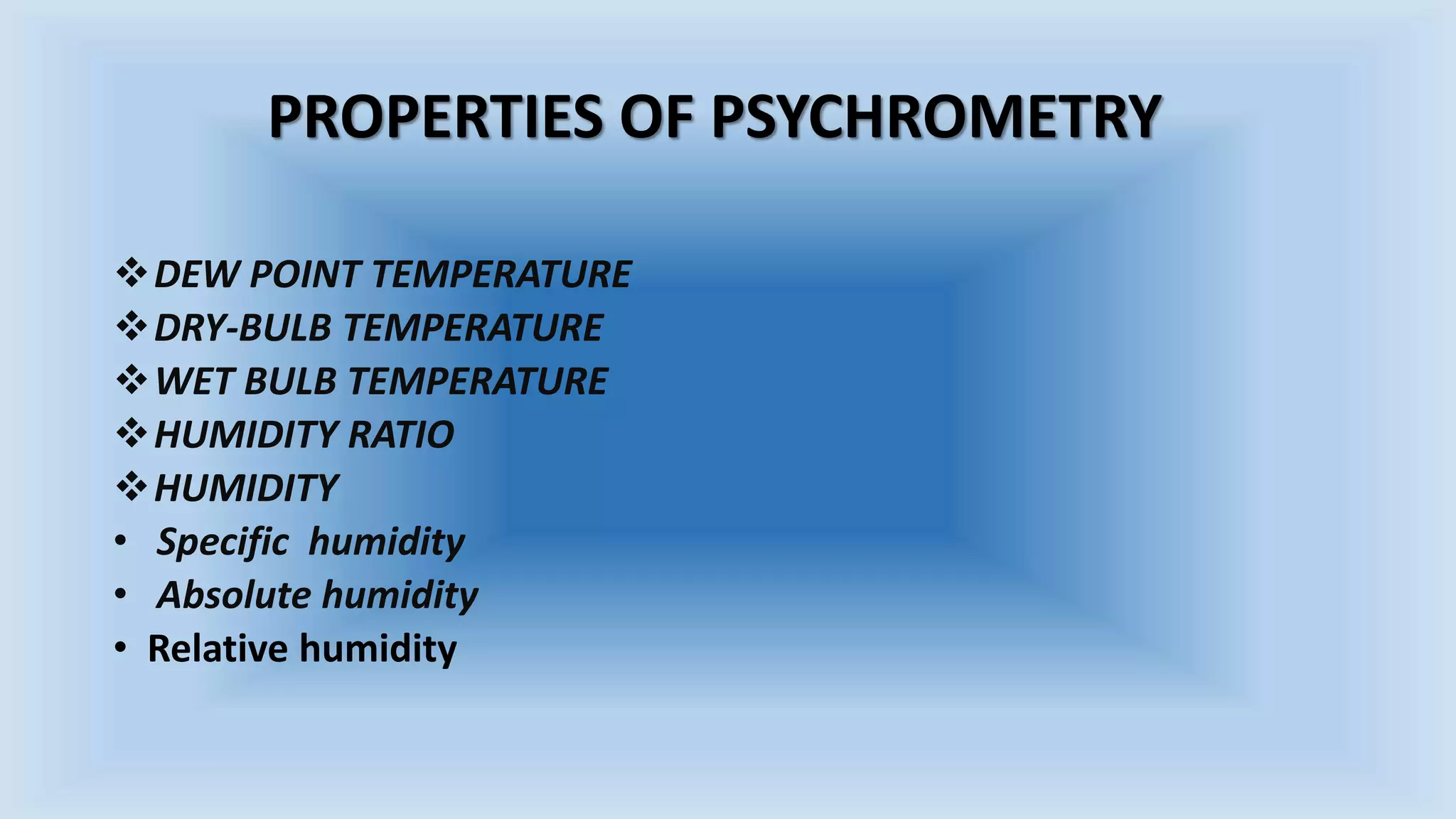 Psychrometric | PPTX