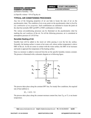 Psychrometry & Air Conditioning | PDF