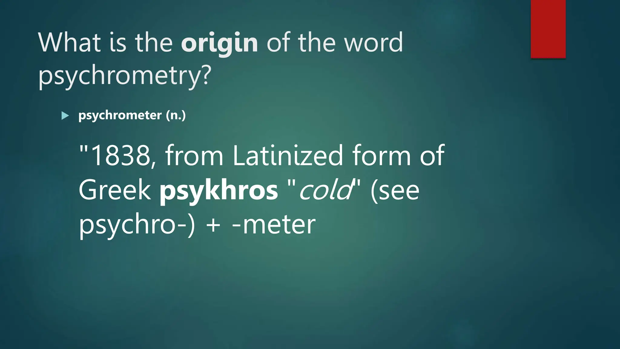 PSYCHROMETRY AND AIR PROPERTIES - DOMRAC | PPT