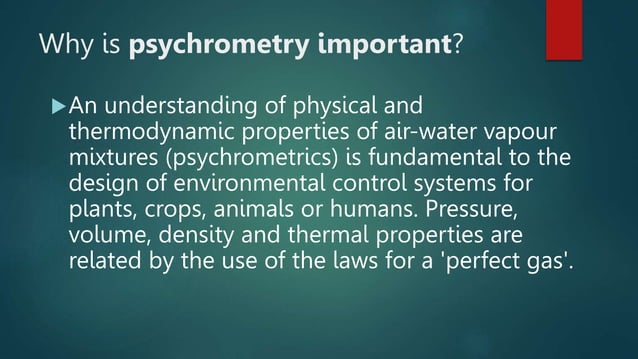 PSYCHROMETRY AND AIR PROPERTIES - DOMRAC | PPT