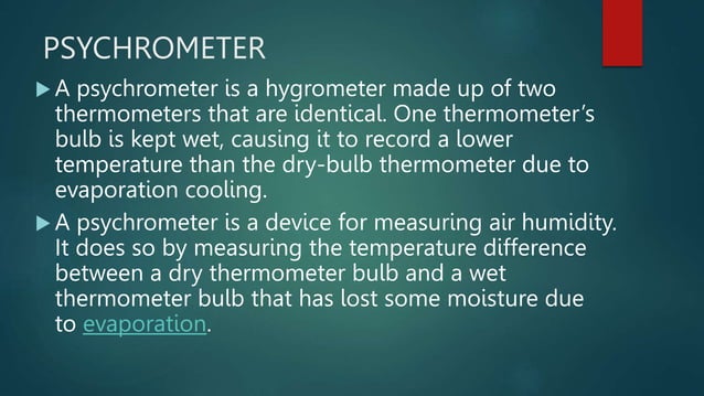 PSYCHROMETRY AND AIR PROPERTIES - DOMRAC | PPT