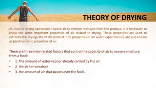 PSYCHROMETRY AND DRYING POST HARVEST TECHNOLOGY UNIT 2.pptx