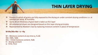 PSYCHROMETRY AND DRYING POST HARVEST TECHNOLOGY UNIT 2.pptx