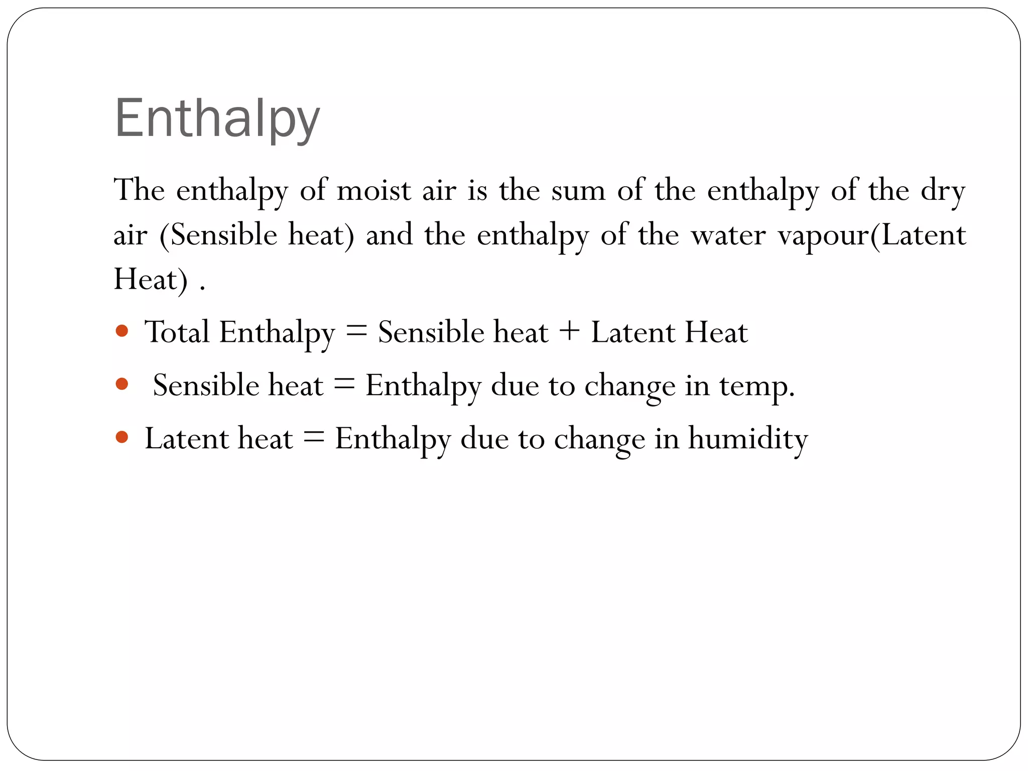Psychrometric chart and process | PDF