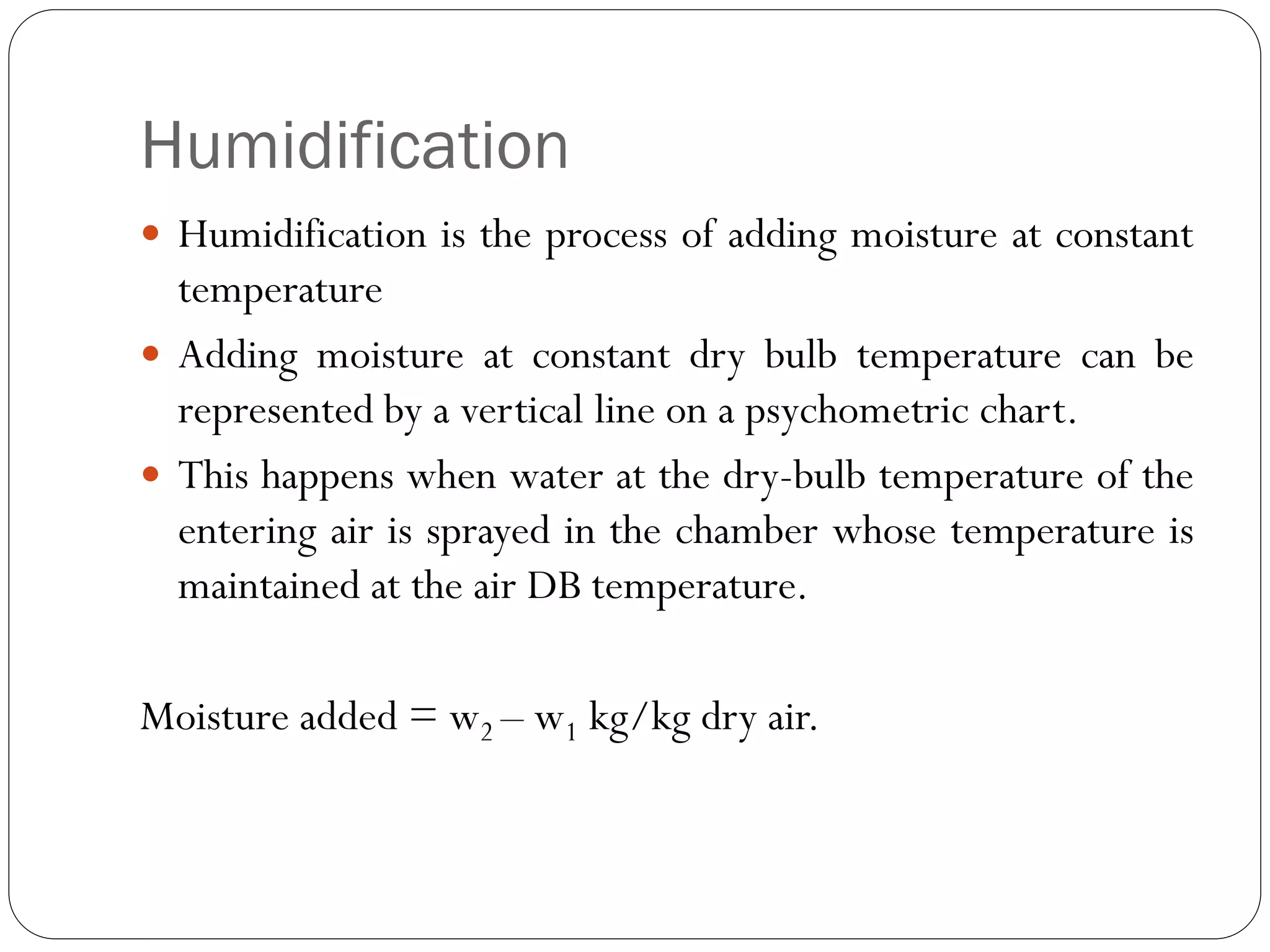 Psychrometric chart and process | PDF