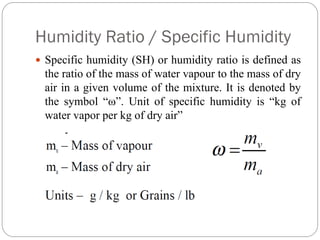 Psychrometric chart and process | PDF