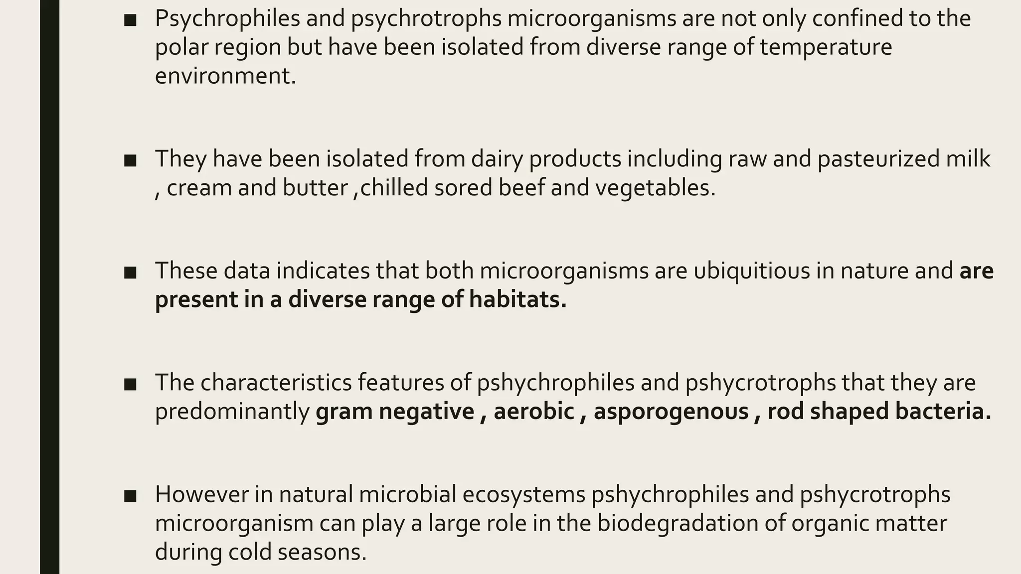 Psychrophiles and psychrotrophs | PPTX