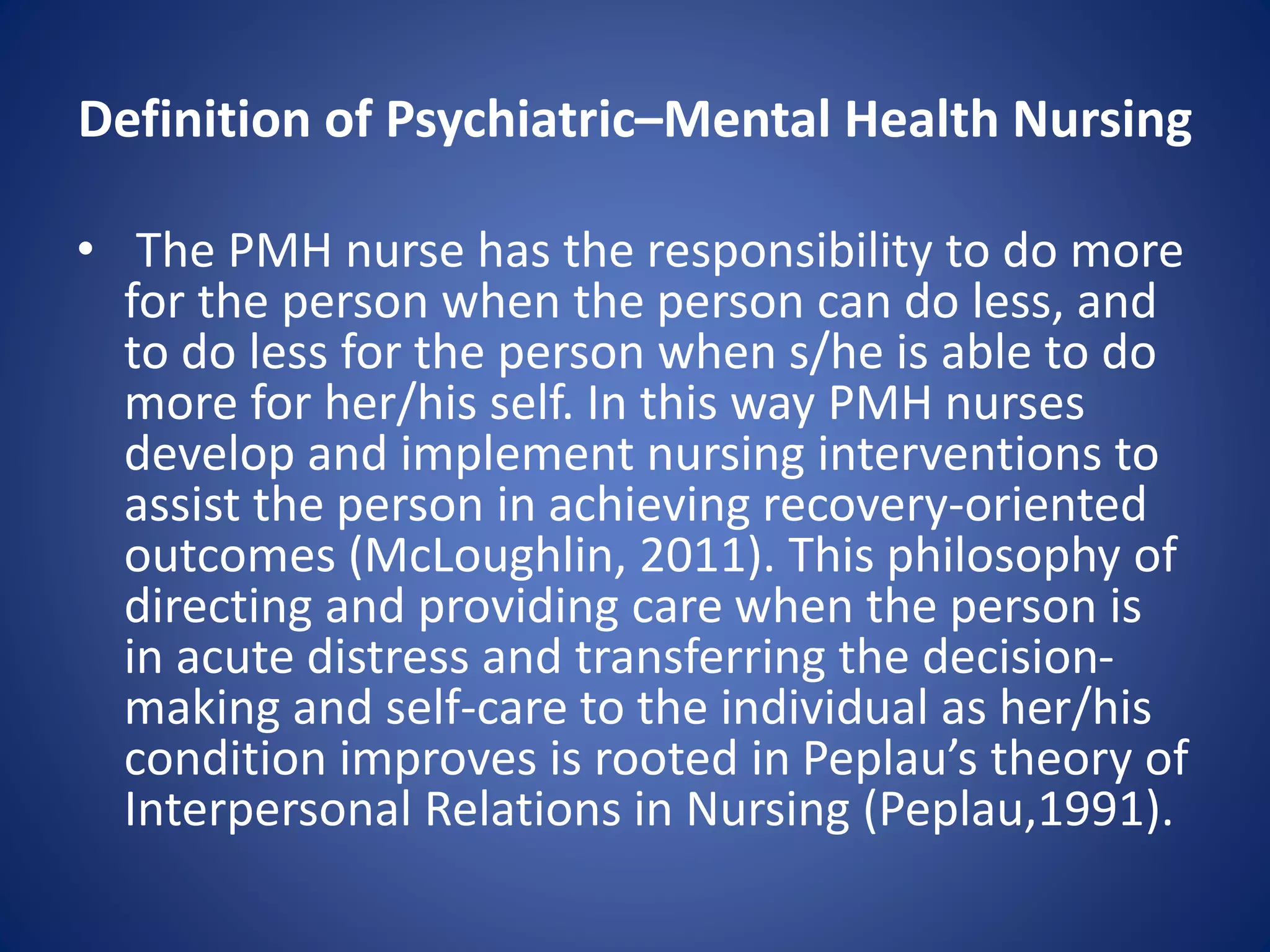 ANA Psychiatric - Mental Health Scope and Standards of Practice | PPTX