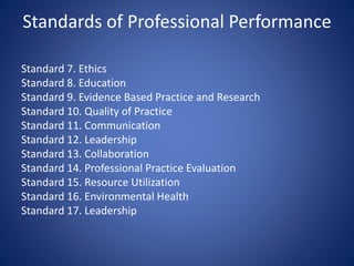 ANA Psychiatric - Mental Health Scope and Standards of Practice | PPTX