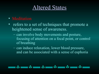 Psychology Chapter 5, States of Consciousness | PPT