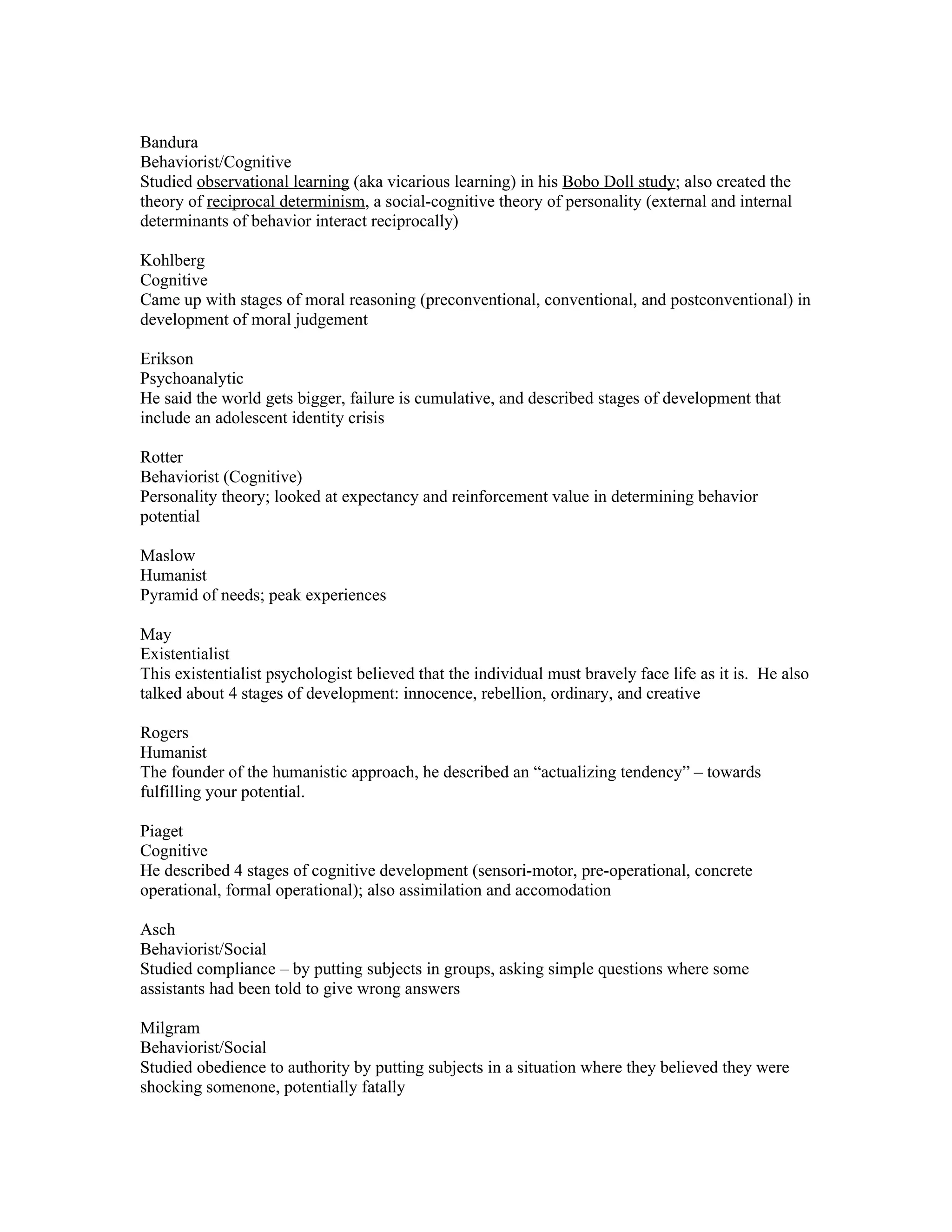 Psych theories and names | DOC