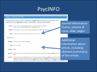 PsycINFO and PsycArticles | PDF