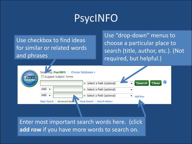 PsycINFO and PsycArticles | PPT