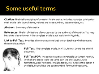 PsycInfo from ProQuest | PPSX