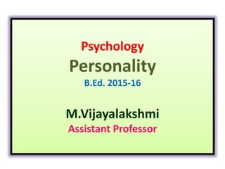 Personality | PPTX