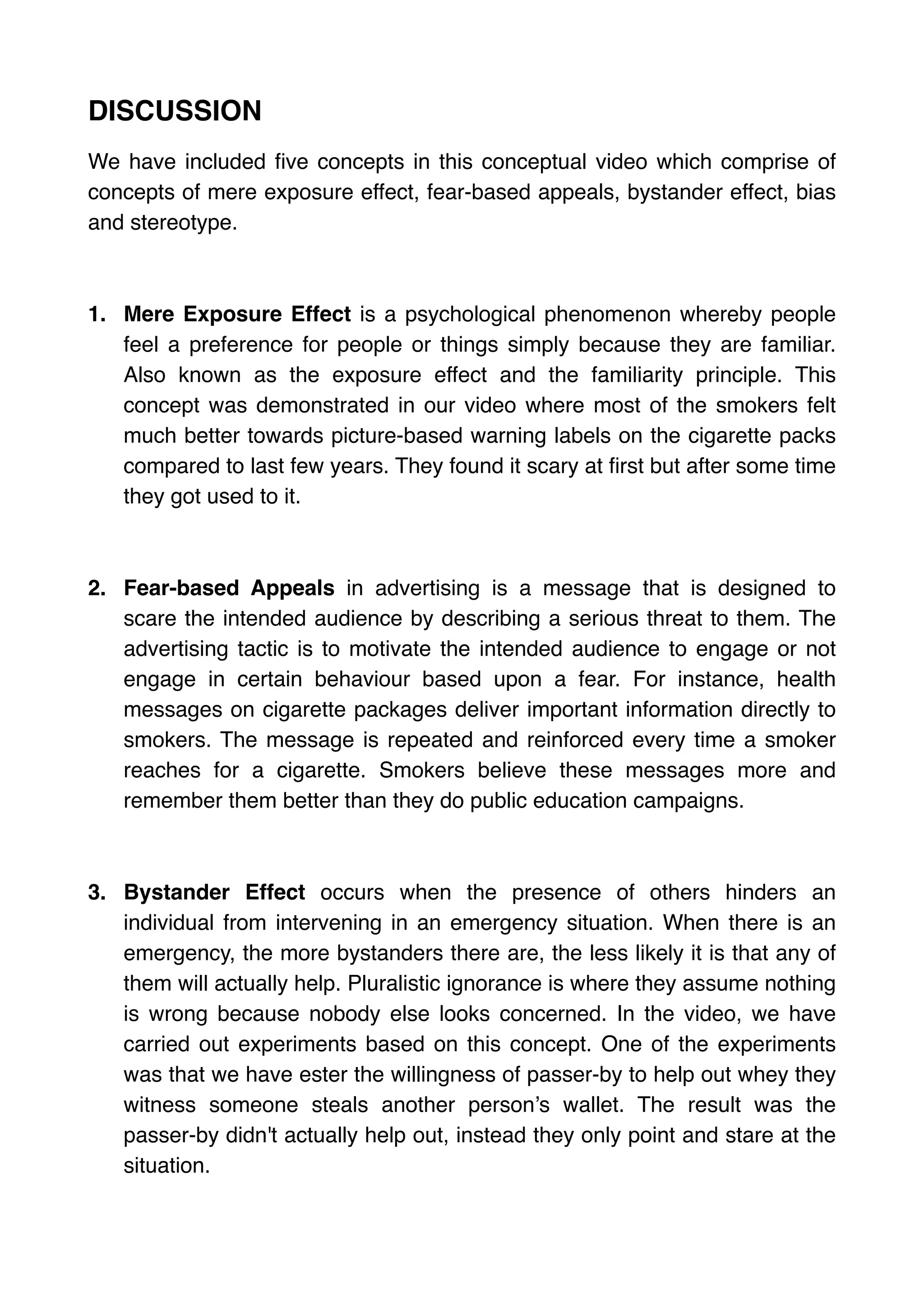 Psychology final project report | PDF