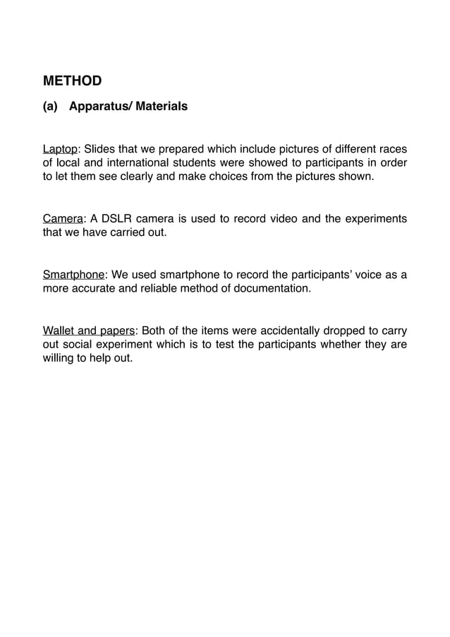 Psychology final project report | PDF