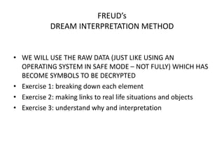 Psyflex dream interpretation | PPT