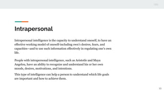 Gardner's multiple Intelligence theories | PPT