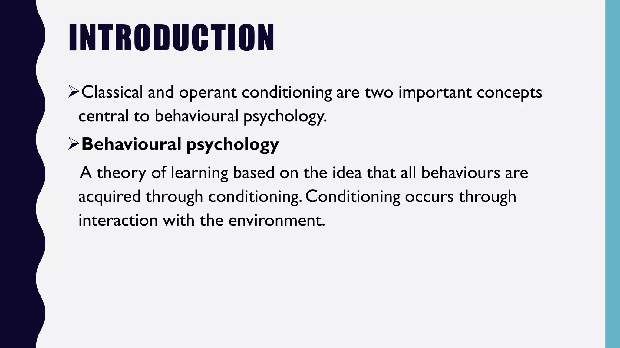 Classical and operant conditioning | PDF