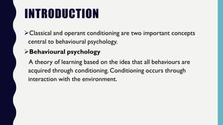 Classical and operant conditioning | PDF