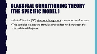 Classical and operant conditioning | PDF