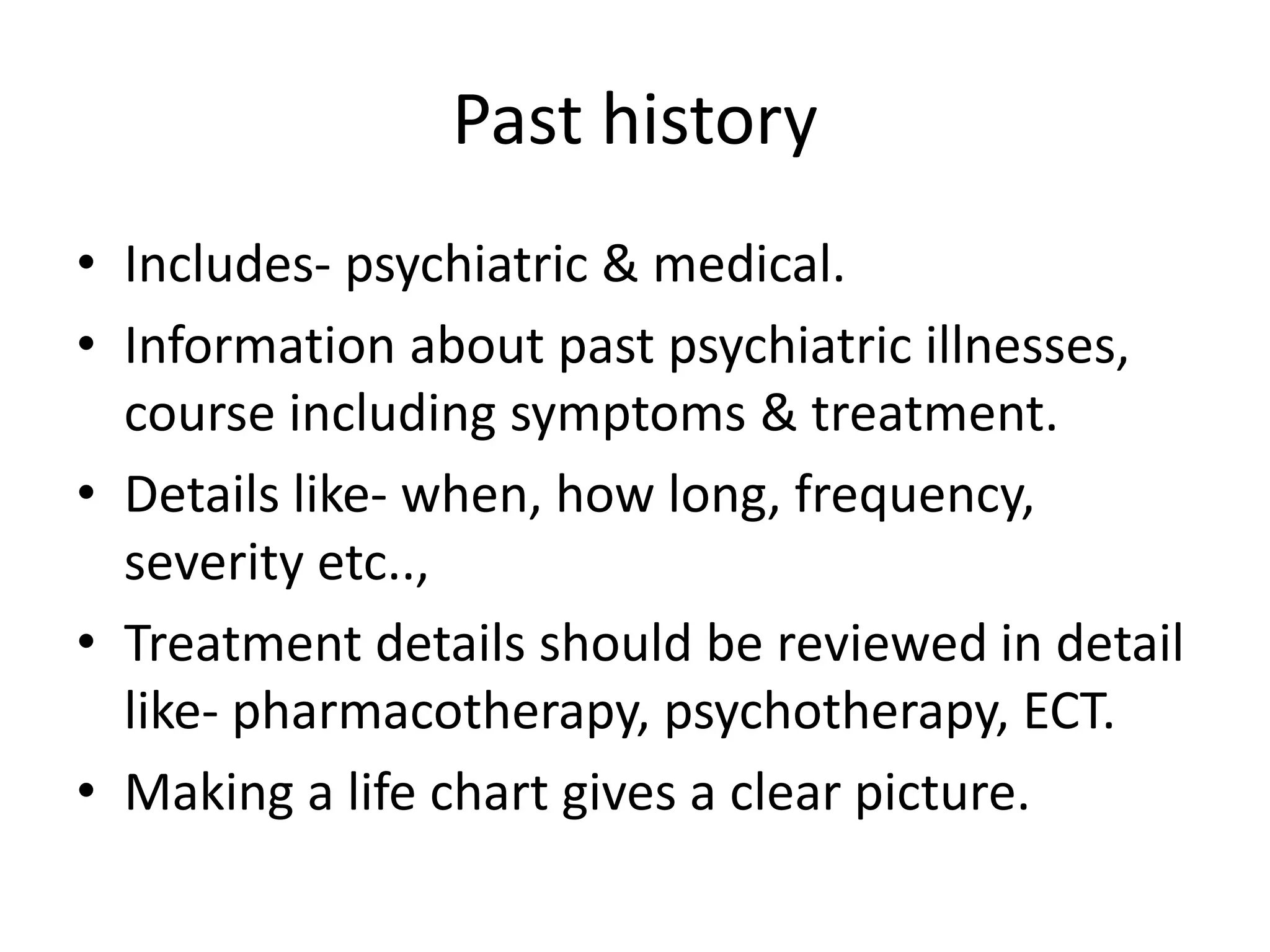 Psychiatry history taking and MSE | PPTX