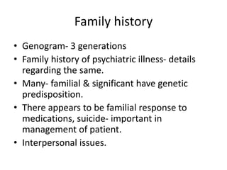 Psychiatry history taking and MSE | PPTX