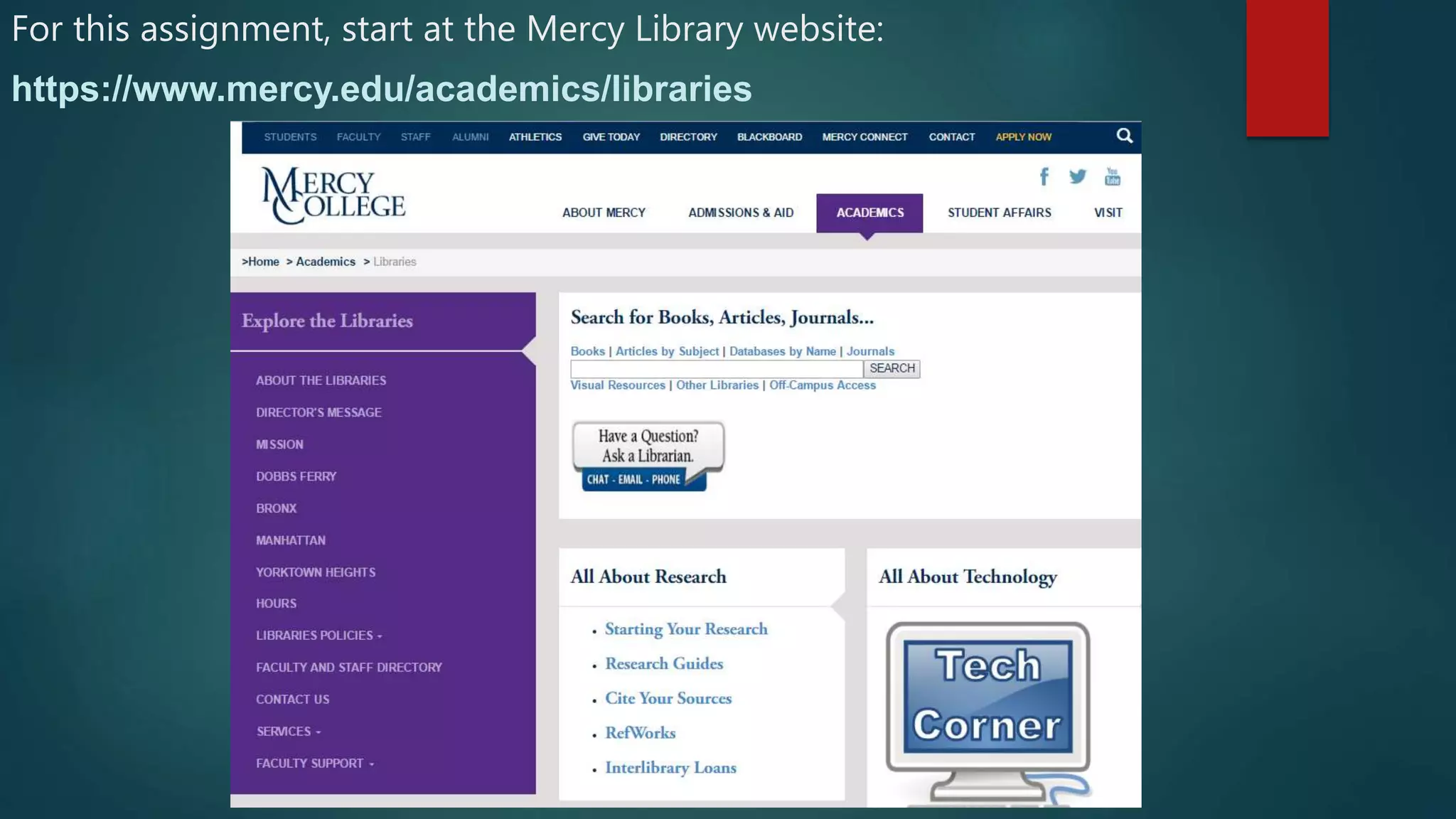 PSYN 101 Library Assignment Guide | PPTX