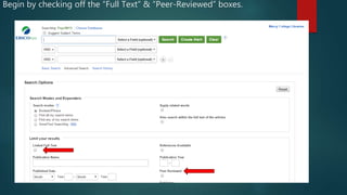 PSYN 101 Library Assignment Guide | PPTX
