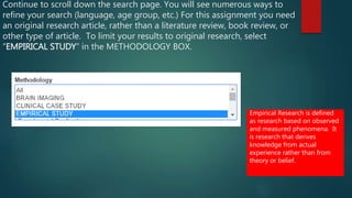 PSYN 101 Library Assignment Guide | PPTX