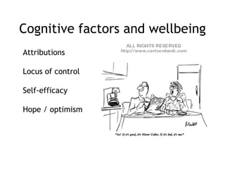 Do cognitive factors predict wellbeing in parents of children with ...