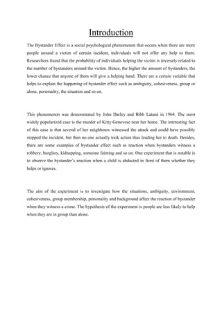 Social Psychology Report and Power Point Slides | DOCX