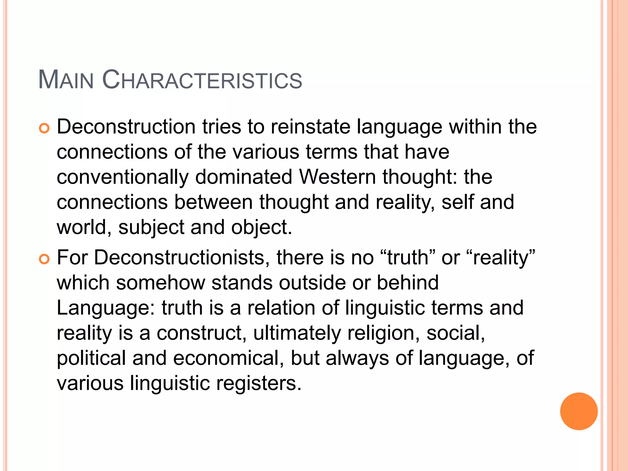 Deconstuction | PPTX