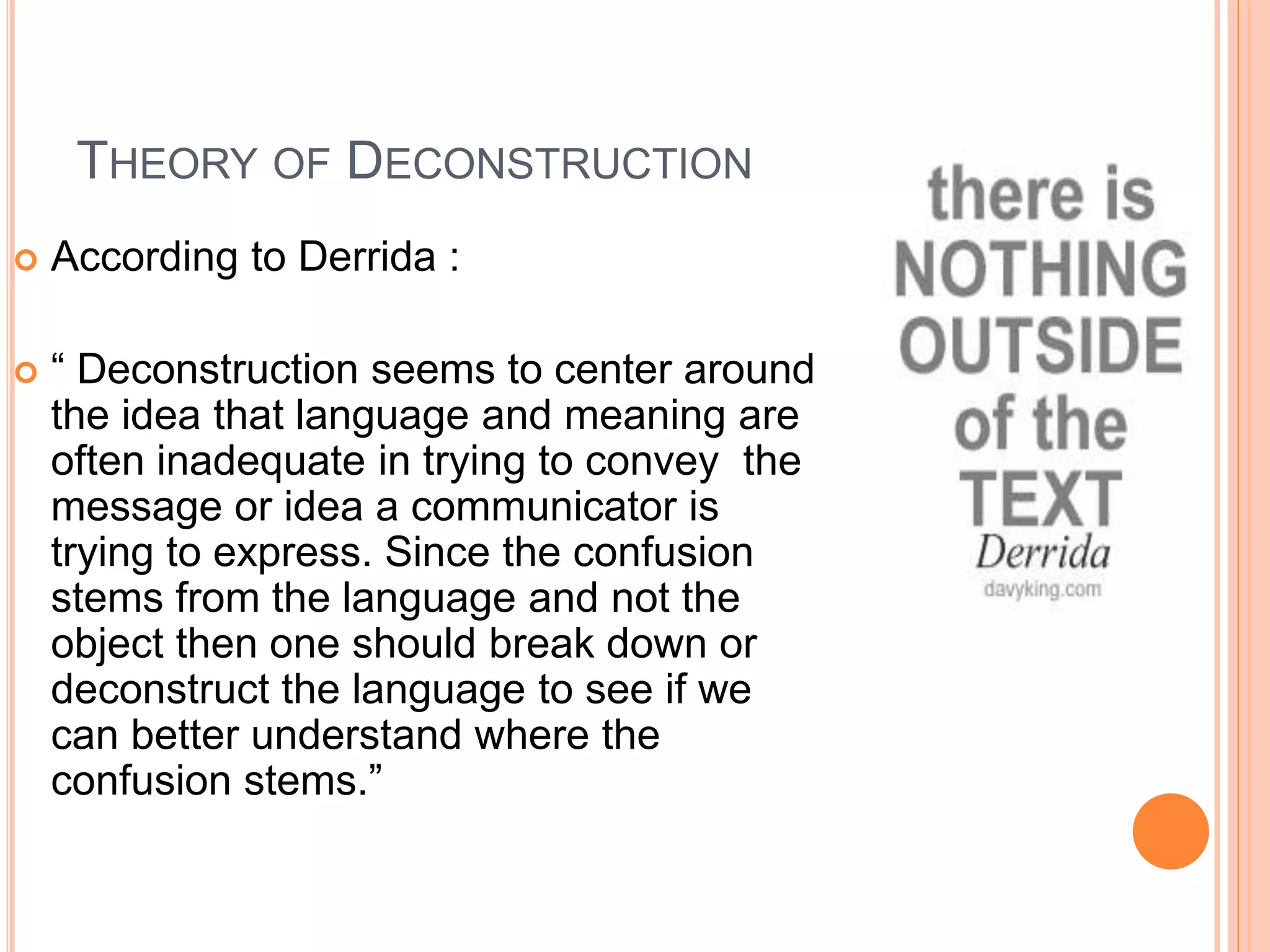 Deconstuction | PPTX