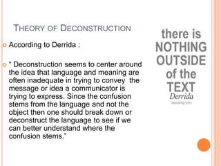 Deconstuction | PPTX