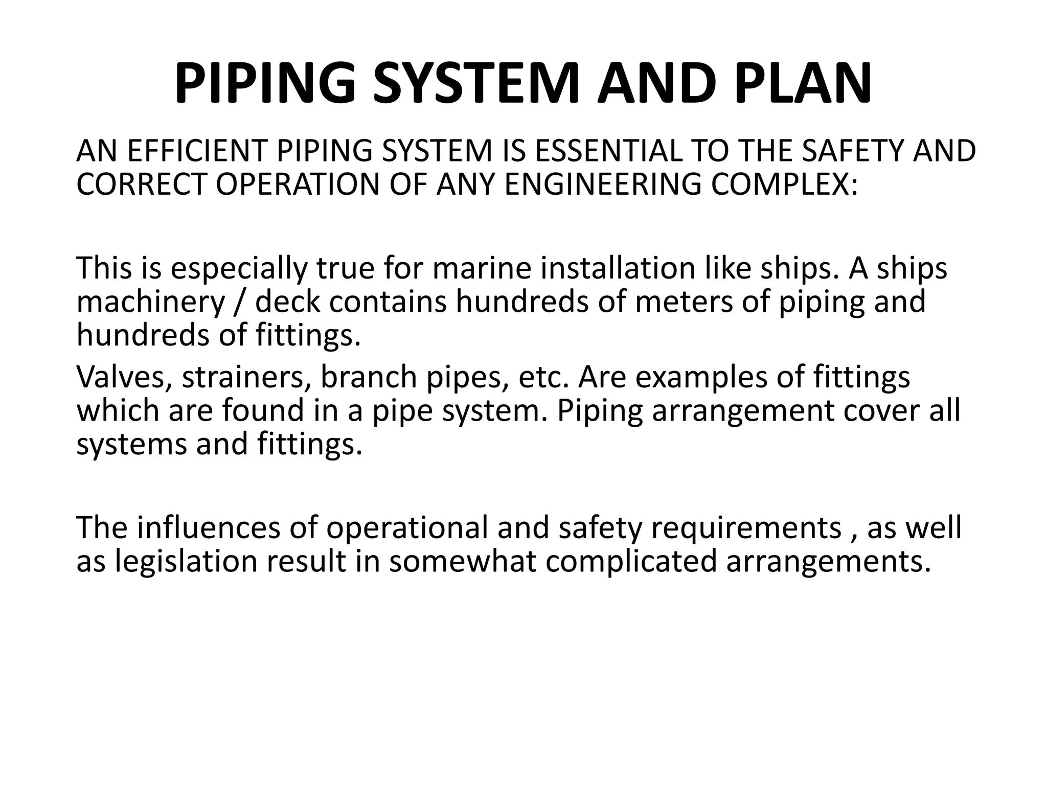 Piping system | PDF