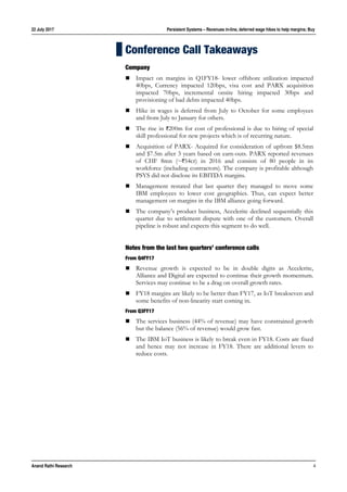 Persistent 1QFY18 | PDF