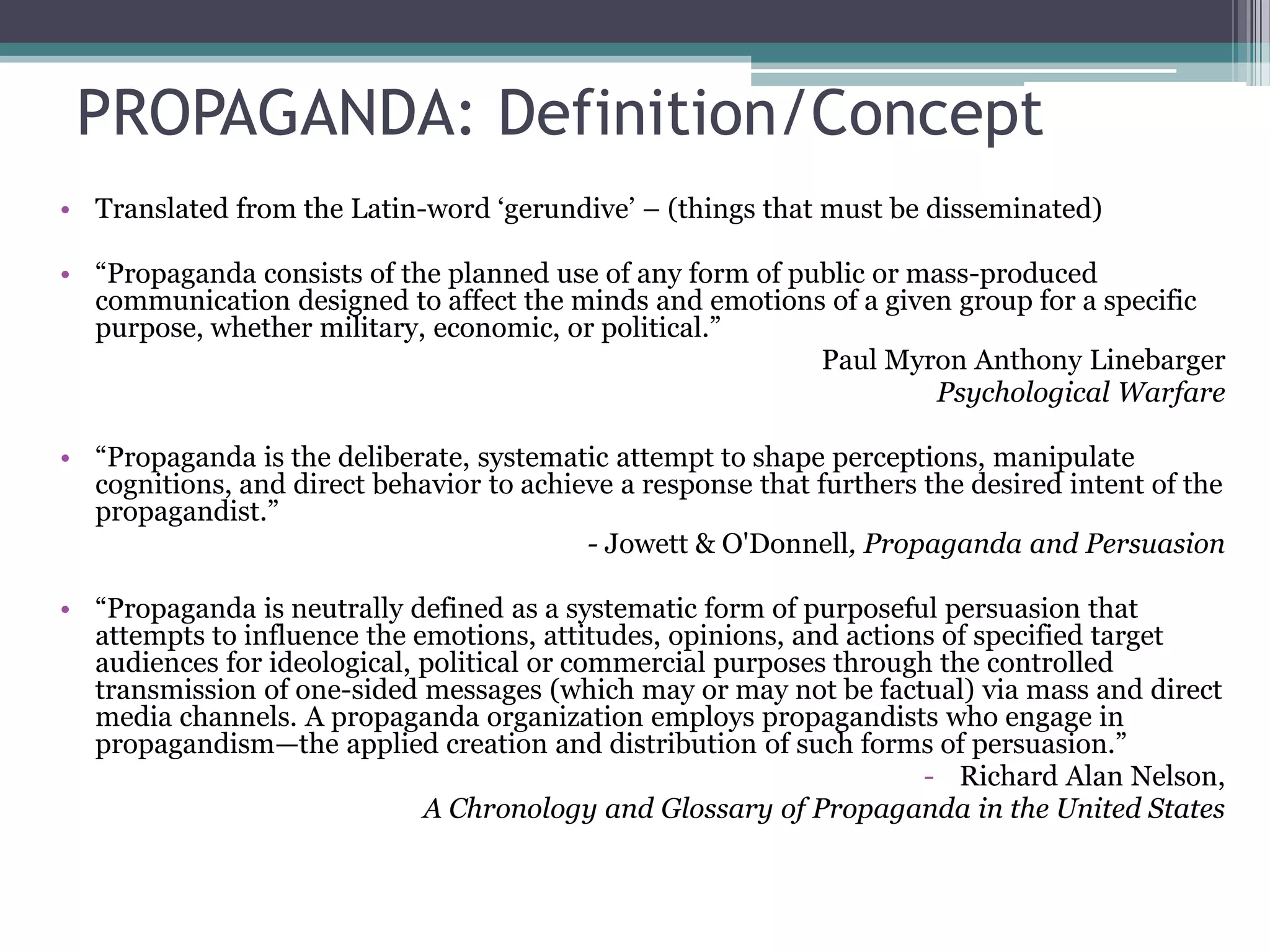 Psychological warfare | PPTX