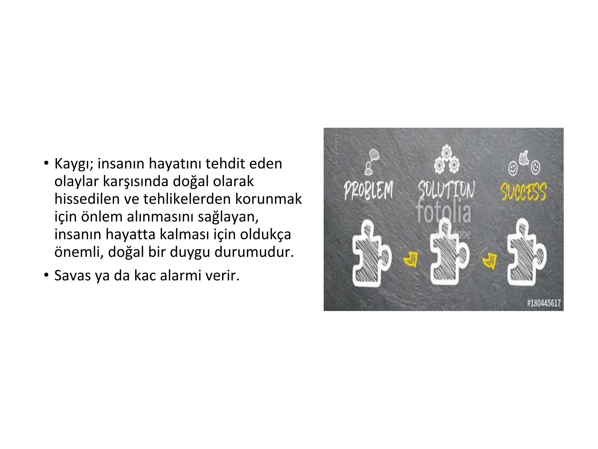 Kaygi nedir?/ Baş etme yolları nelerdir? | PPTX