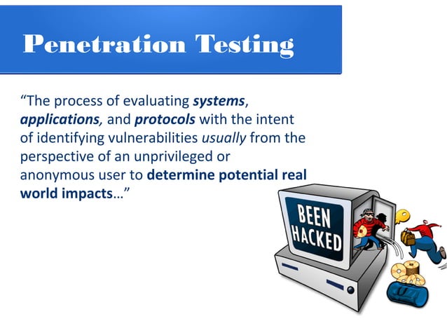 Ethical Hacking and Penetration Testing | PPT