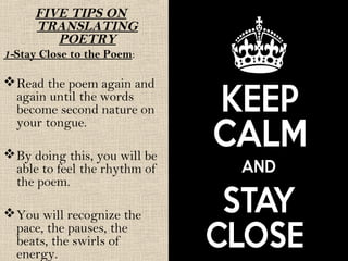 Poetry Translation | PPT