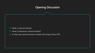 National Interests and Foreign Policy in International Relations | PPTX