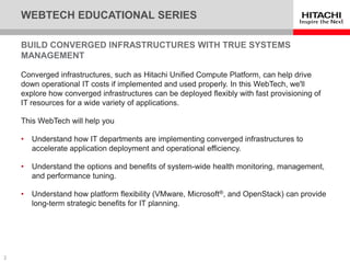 Build Converged Infrastructures With True Systems Management | PPTX